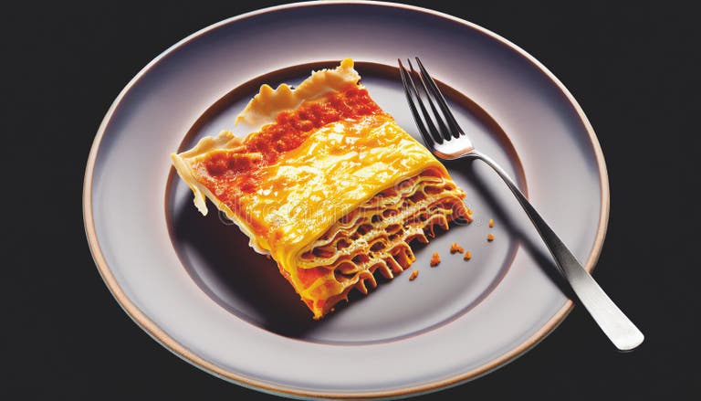 Lasagna on Table Created with Generative AI Technology Stock ...