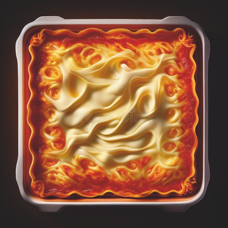 Lasagna on Table Created with Generative AI Technology Stock ...