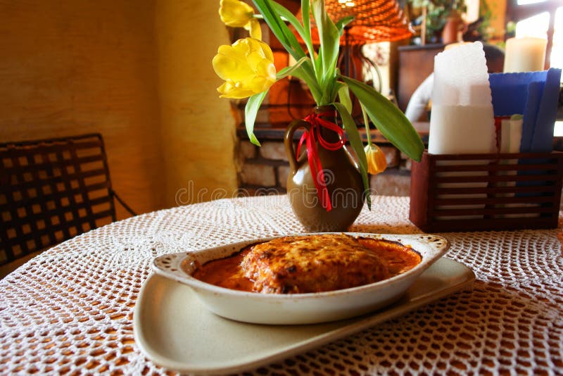 Lasagne stock image. Image of catering, tables, italian - 9144693