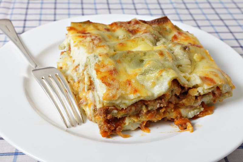 Slice of lasagne stock photo. Image of pasta, meal, lasagna - 20743718