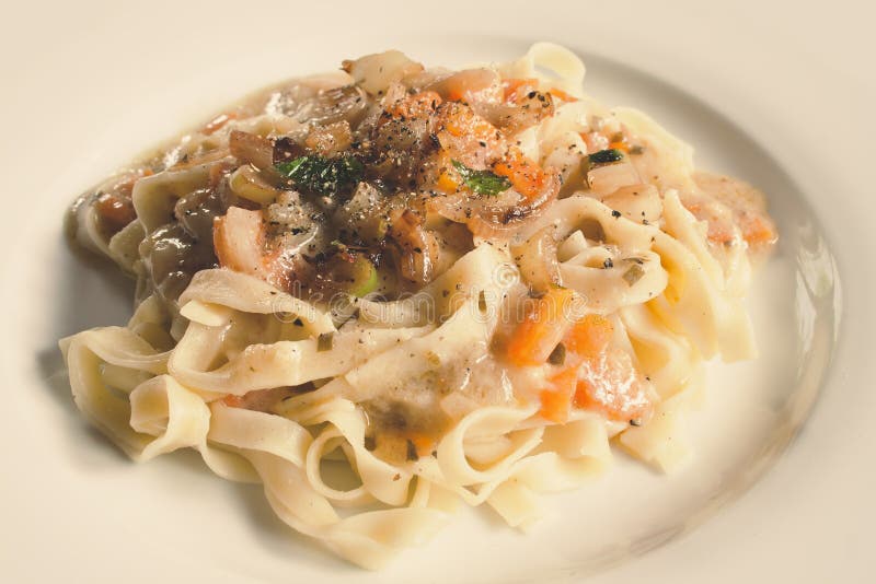 Lasagnette stock image. Image of pasta, sauce, plate - 54603743