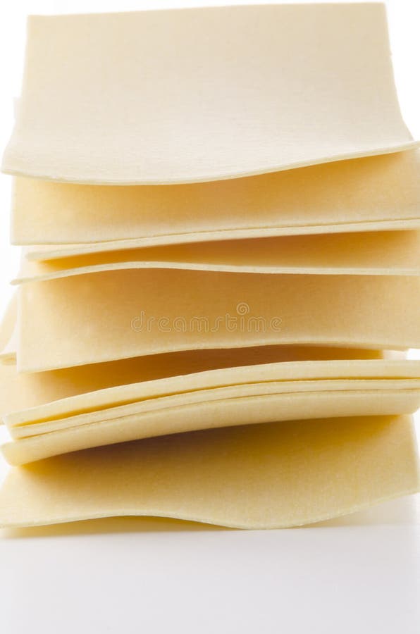 Lasange Sheets from Wheat Semolina Stock Image - Image of nutrition ...