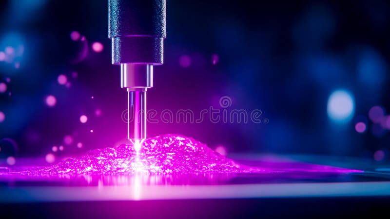 Laser Analyzing Chemical Samples in a Laboratory Setting Stock Photo ...