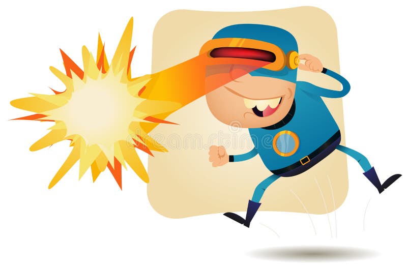 Laser Beam Head - Comic Superhero Stock Vector - Illustration of ...