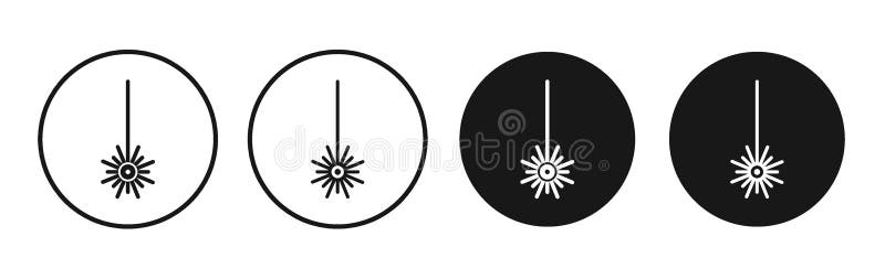 Laser Beam Icon Vector Set on White Background Stock Vector ...