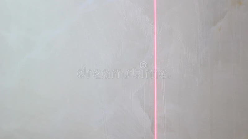 Laser Beam Measuring Length, Distance on the Wall Stock Video - Video ...