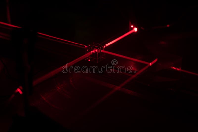 Laser Beam in Optical Laboratory Stock Image - Image of industrial ...