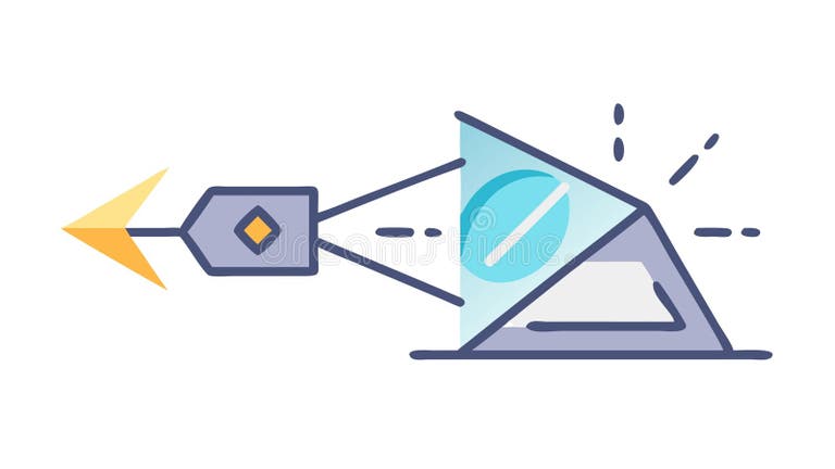 Laser Beam Reflection and Optical Device, Vector Design Generative AI ...