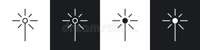 Laser beam icon stock illustration. Illustration of website - 341277290