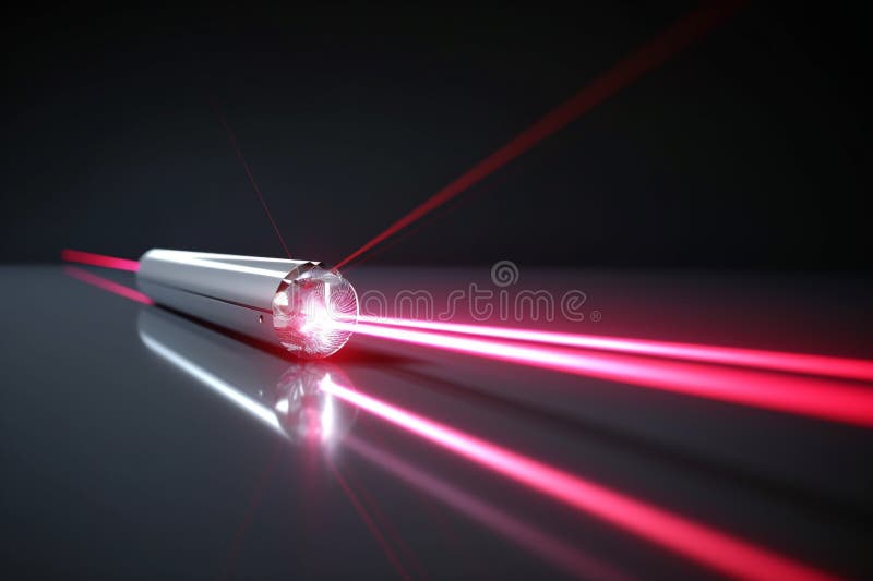 Laser Beams and Laser Technology Concept. Generative AI Stock ...