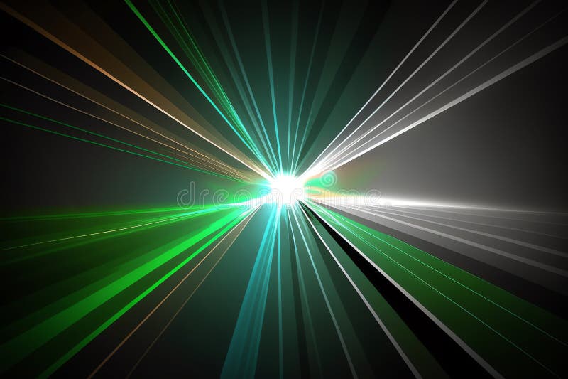 Laser Beams Light Effect on Black Background. Laser Rays Abstract ...