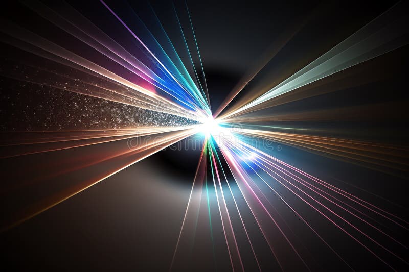 Laser Beams Light Effect on Black Background. Laser Rays Abstract ...