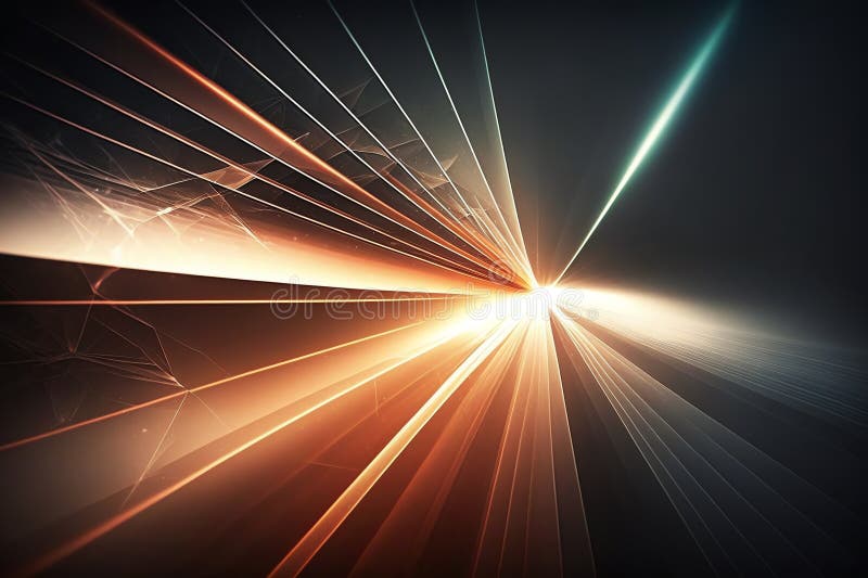 Laser Beams Light Effect on Black Background. Laser Rays Abstract ...