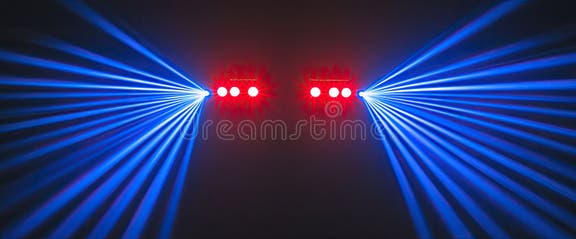 Blue and Red Stage Lighting Stock Illustration - Illustration of ...
