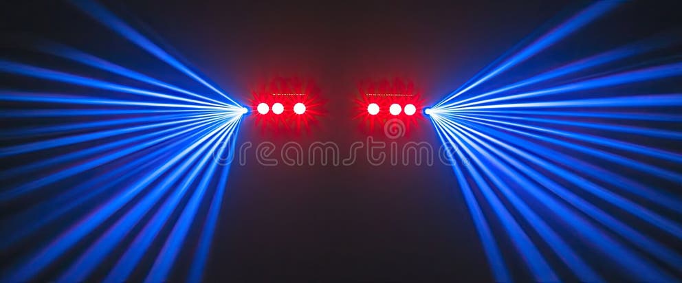 Blue and Red Stage Lighting Stock Illustration - Illustration of ...