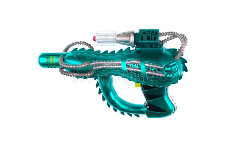 Laser Blaster Isolated on White Stock Image - Image of isolated ...