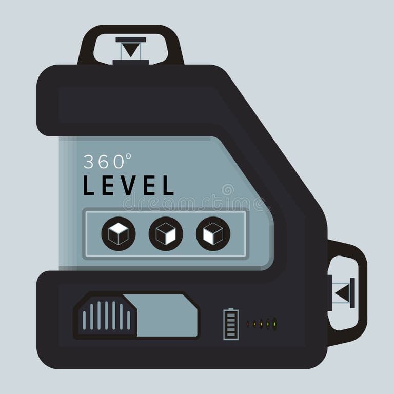 Laser Building Level. Engineering Measuring Equipment. Modern Device ...