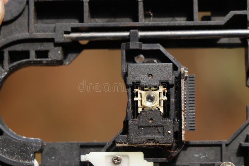 Laser of the CD-ROM Drive Close-up View Stock Photo - Image of modern ...