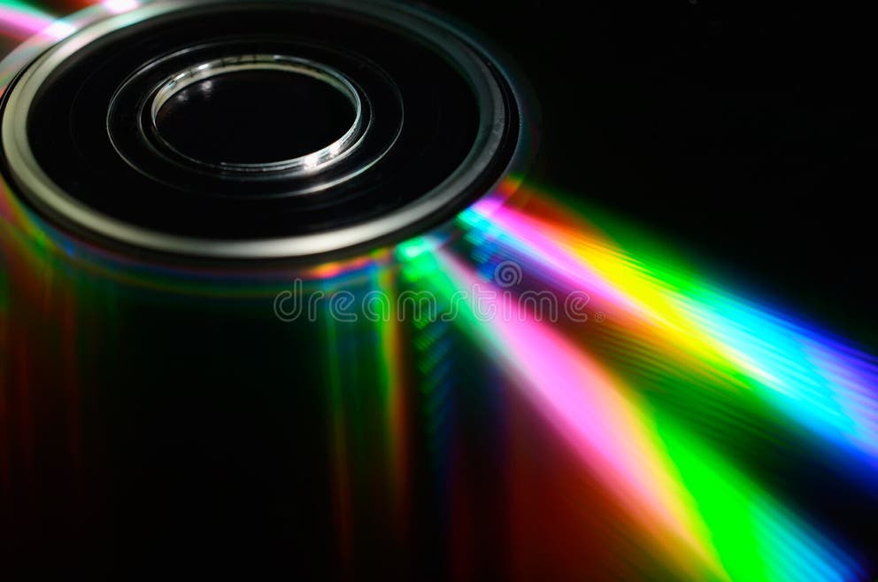 Laser compact disk. stock image. Image of colorful, data - 52569149