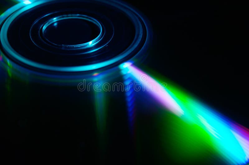 Laser compact disk. stock photo. Image of compact, light - 52569156