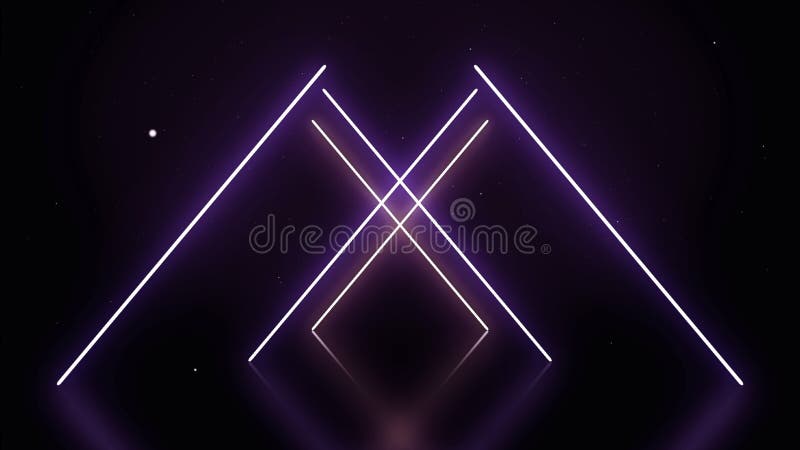 Laser Cross with Synchronous Motion of Lines. Flare Light Effect. Stock ...