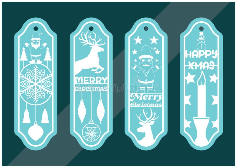 Laser Cut Die and Decorative Panel Bookmark Patterns. Set of Bookmarks ...