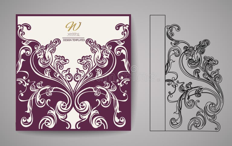 Laser Cut Design Baroque Stock Illustrations – 663 Laser Cut Design ...