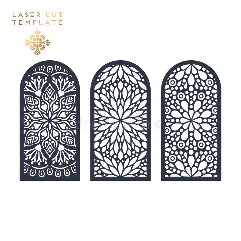 Laser cut islamic pattern stock vector. Illustration of fretwork ...