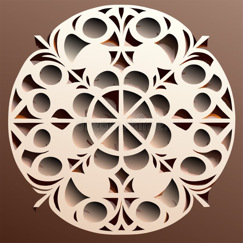 Circular Leaf Laser Cutting Stock Illustrations – 25 Circular Leaf ...