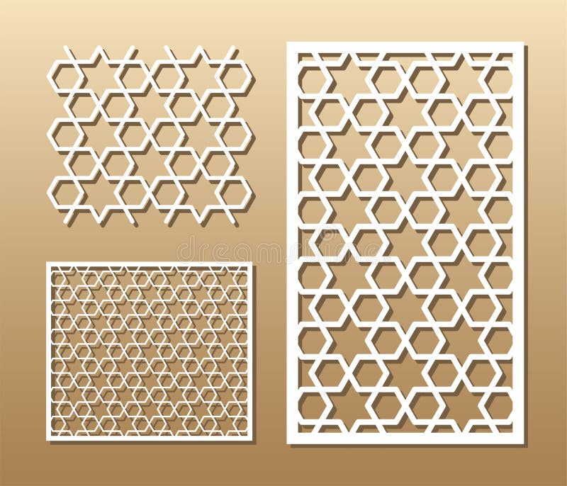 Laser cut panel stock vector. Illustration of layout - 91411578