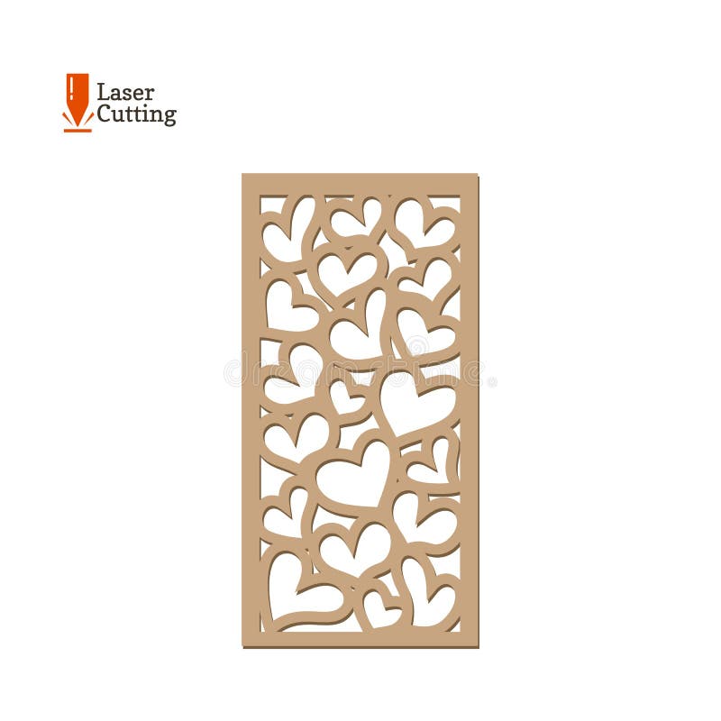 Laser Cut Panel. Vector Frame Template for Cut on Laser Machine. Art ...