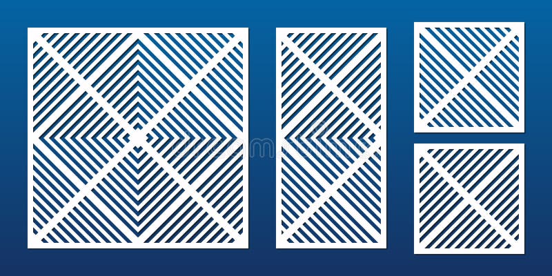 Laser Cut Patterns. Vector Design with Modern Geometric Ornament ...