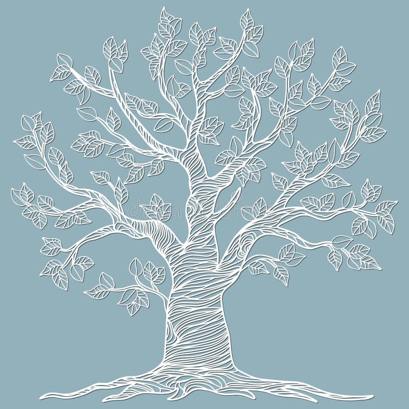 Laser Cut Tree Stencils