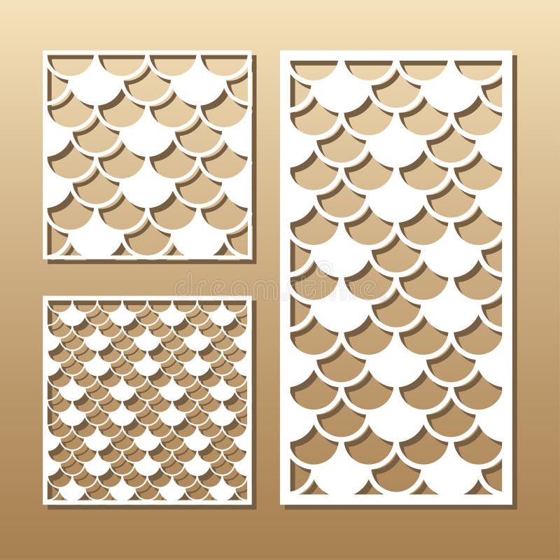 Laser cut vector panel stock vector. Illustration of cutout - 117011039