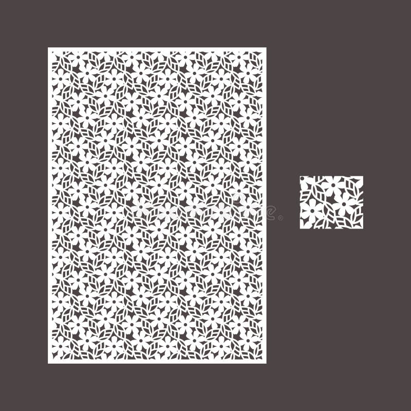 The Template Seamless Pattern for Decorative Panel Stock Vector ...