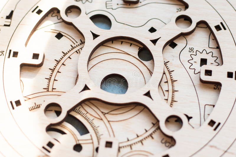 Laser-cut Wooden Model Sheets Stock Illustration - Illustration of ...