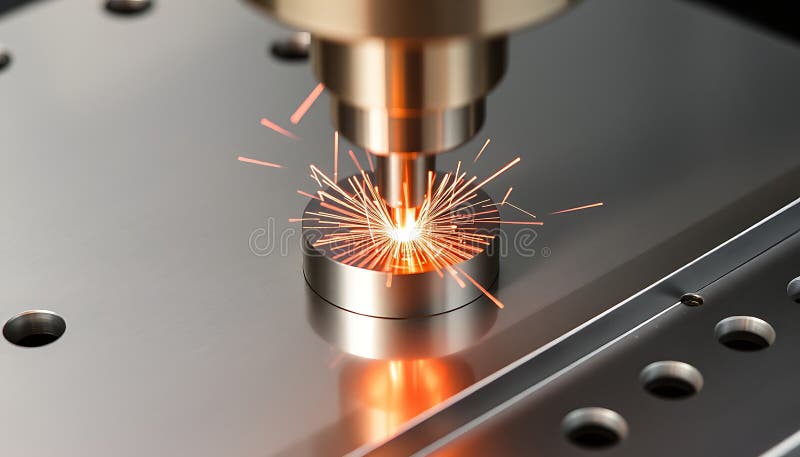 Laser Cutting Metal Process, Industrial Technology and Precision Work ...