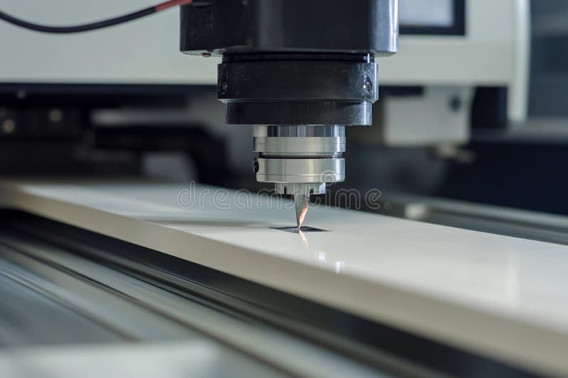 Laser Cutter in Action Creating Precise Designs on Material in a ...