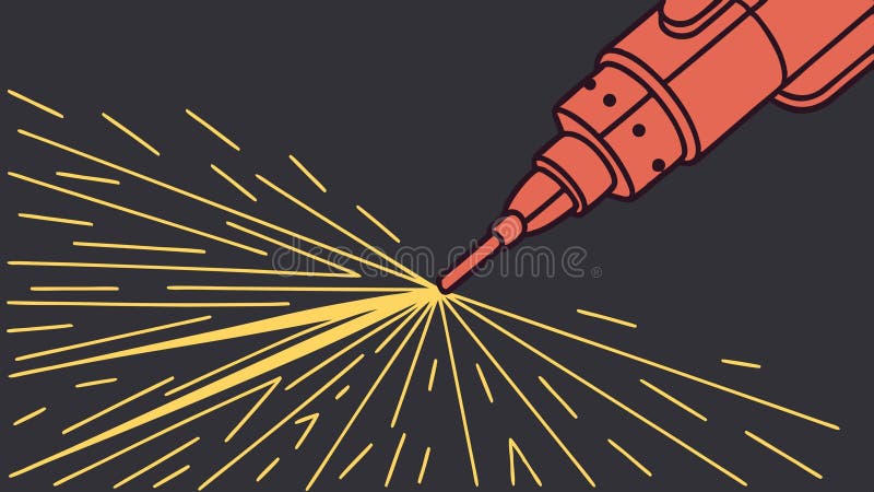 Laser Cutter Tool for Precision Cutting and Engraving Projects. Vector ...