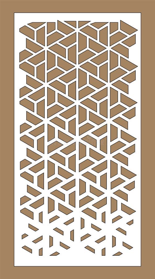 Laser Cutting. Arabesque Decorative Vector Panel. Template for Interior ...