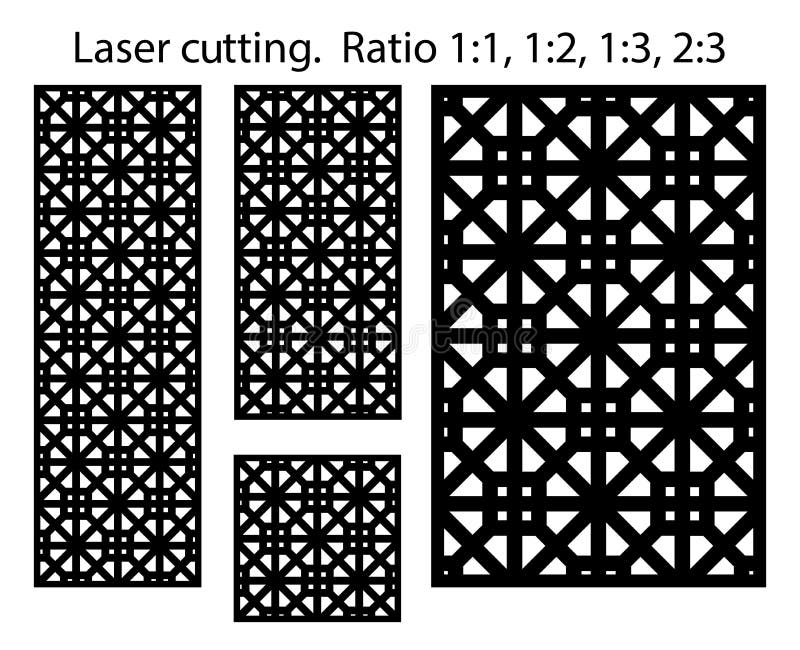 Laser Cutting. Arabesque Decorative Vector Panel. Template for Interior ...