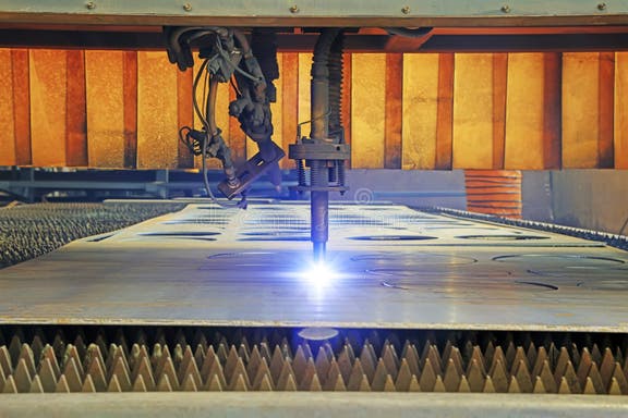 Laser Cutting Equipment for CNC Machine Tools Stock Image - Image of ...