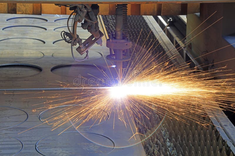 Laser Cutting Equipment for CNC Machine Tools Stock Image - Image of ...