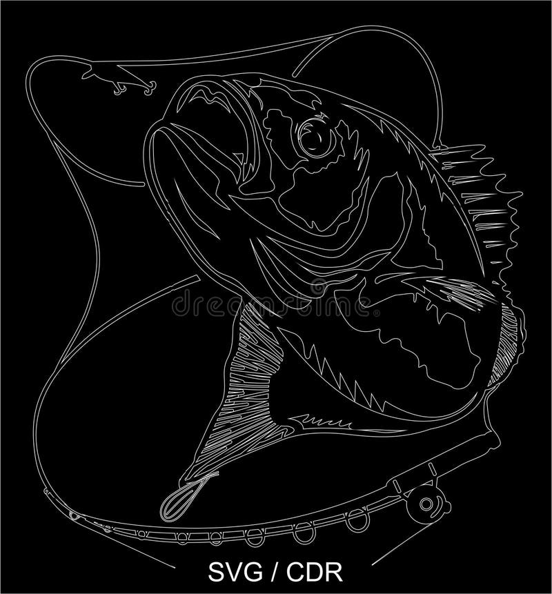 Laser Cutting Fish Template Stock Vector - Illustration of temlates ...