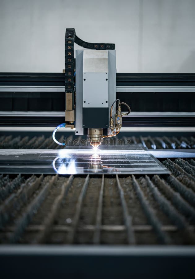 Laser Cutting Machine in Action, Showcasing Precision and Technology ...