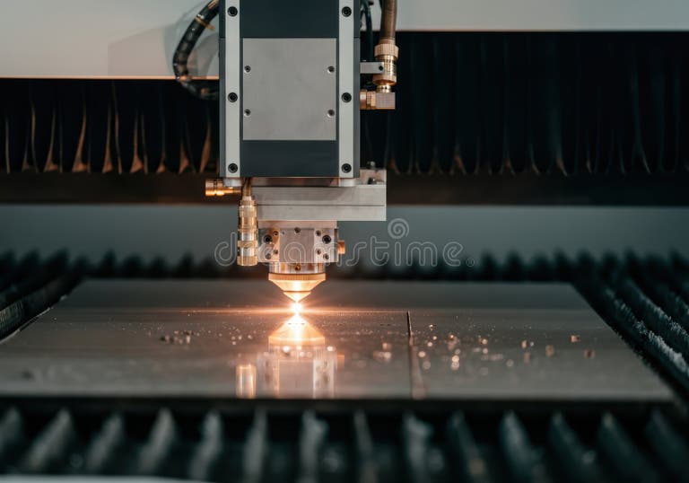 Laser Cutting Machine in Action, Showcasing Precision and Technology ...