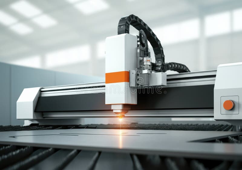 Laser Cutting Machine in Action, Showcasing Precision and Technology ...