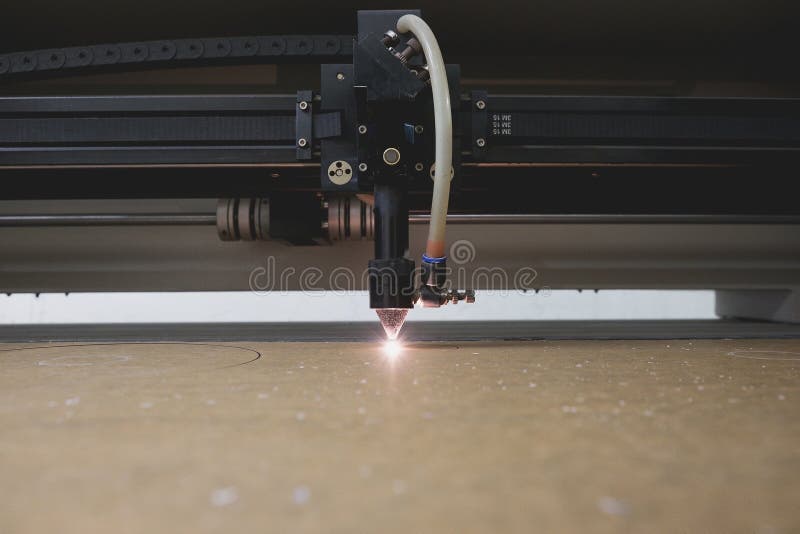 Laser Cutting Machine Carving Patterns Stock Image - Image of working ...