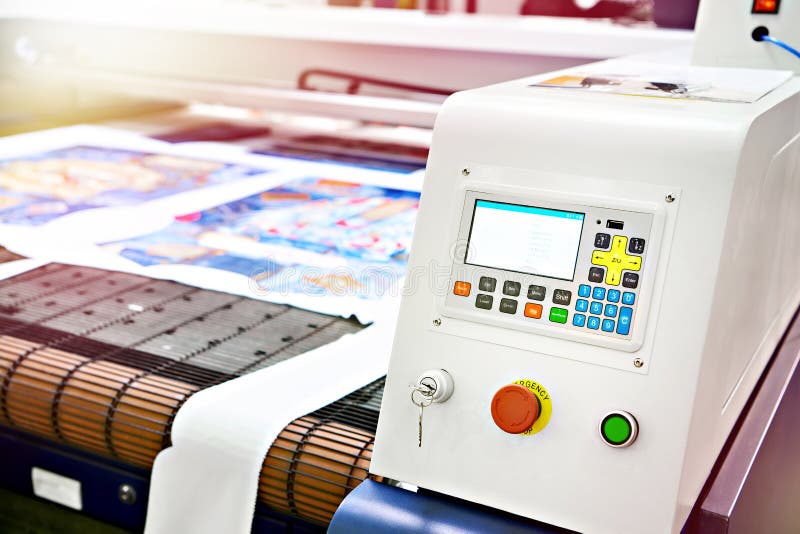 Laser Cutting Machine for Fabric Stock Photo - Image of industry ...