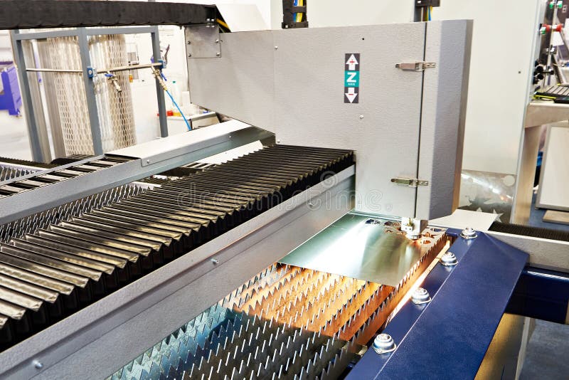 Laser cutting machine stock photo. Image of automated - 254041258